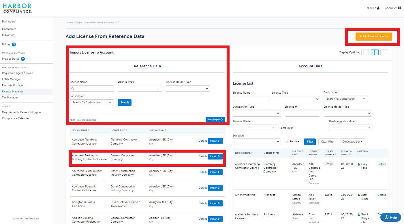 How to add a license